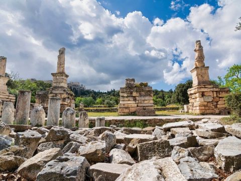The Panathenaic Way In Athens - The Acropolis Of Athens